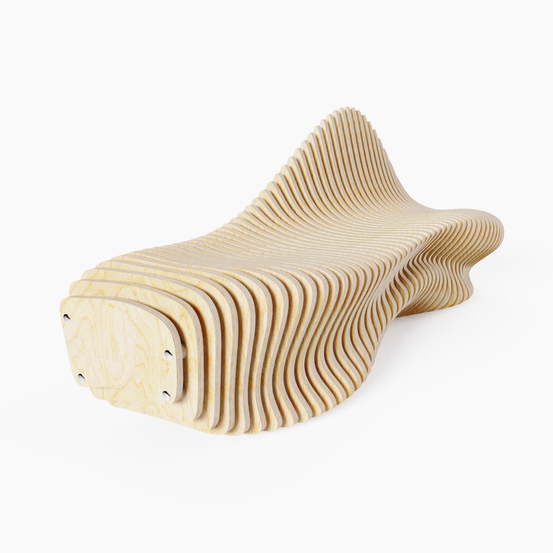 Parametric Bench Plywood Furniture CNC Files for Cutting Wood Design ...