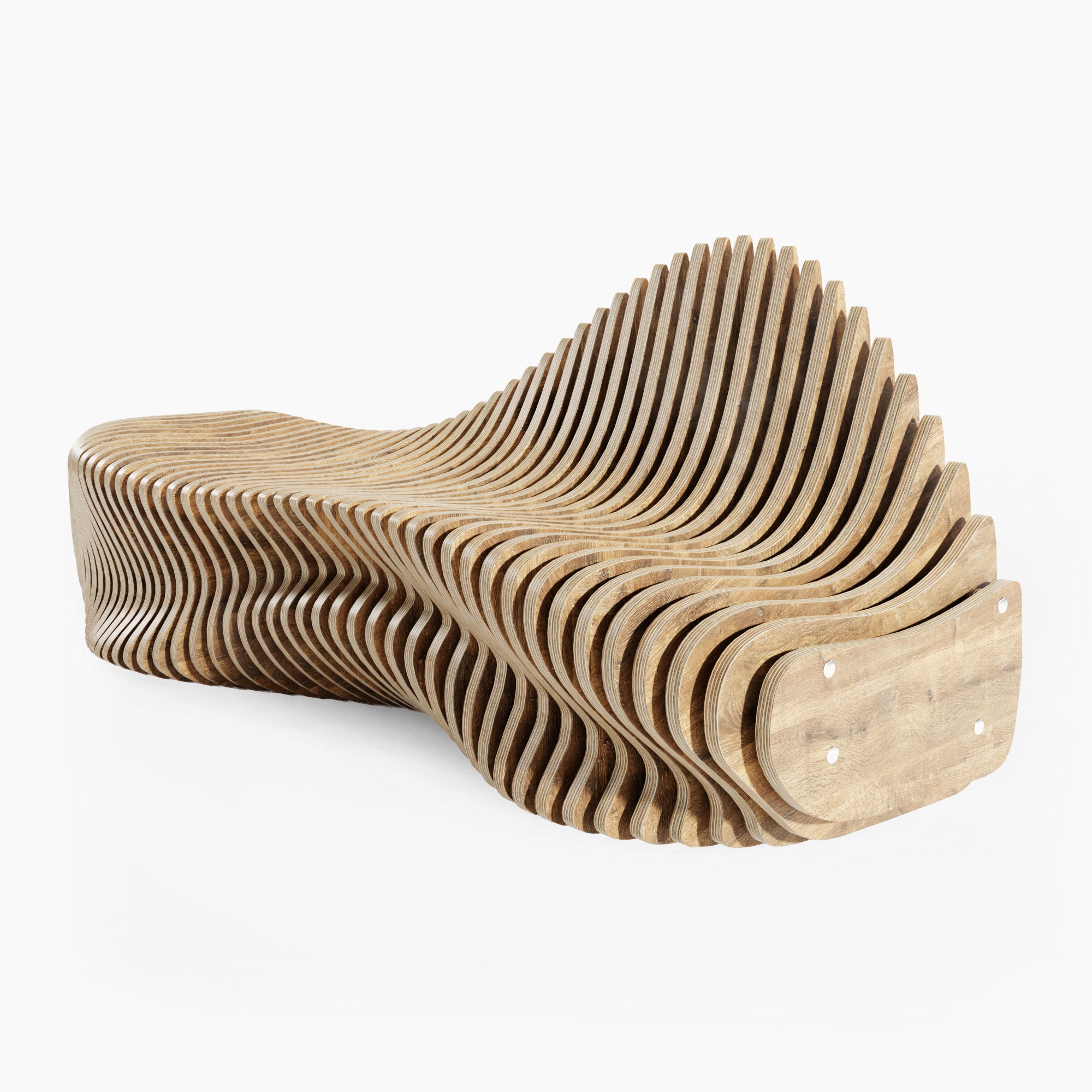 Parametric Bench Plywood Furniture CNC Files for Cutting Wood Design and Woodworking Patterns ...