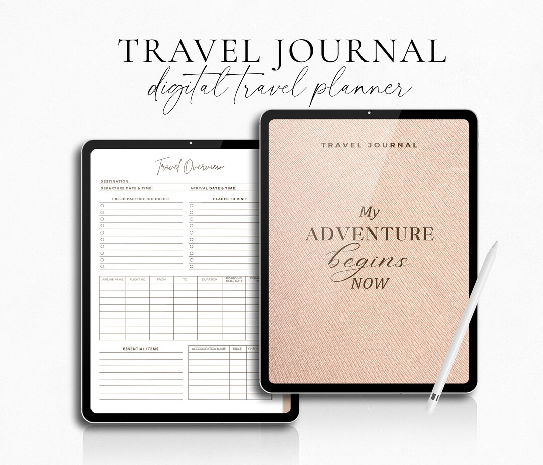 Digital Travel Planner | Goodnotes Travel Journal, Trip Planner ...