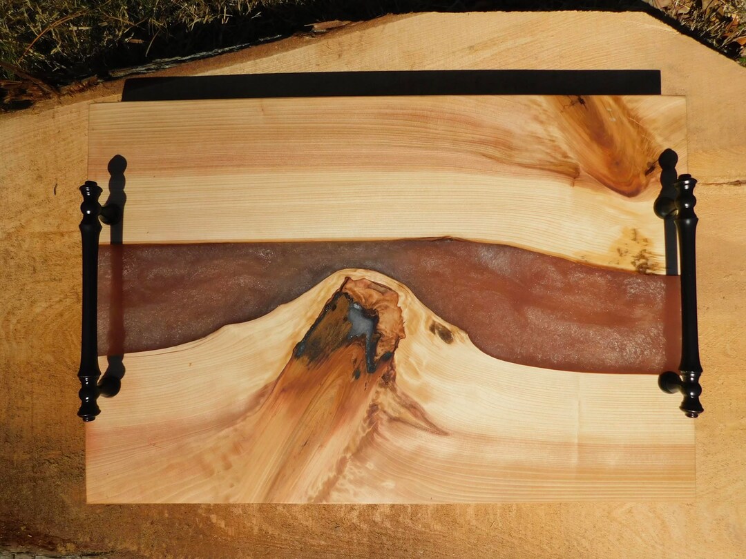 Unique Epoxy Resin and Cypress Wood Charcuterie Board or - Etsy