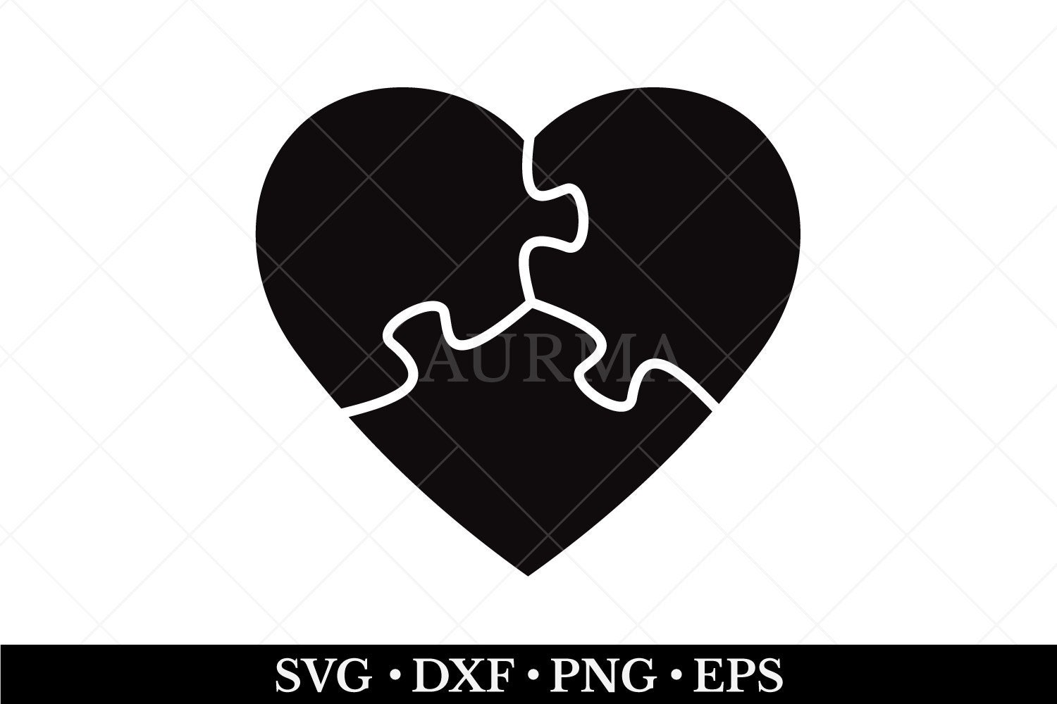 Puzzle Svg, Heart Puzzle, Puzzle Heart Svg, Heart Clipart, Heart Puzzle ...