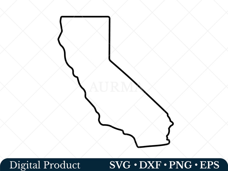 California State Svg, California Png, Patriotic Svg, Cut File, US State ...