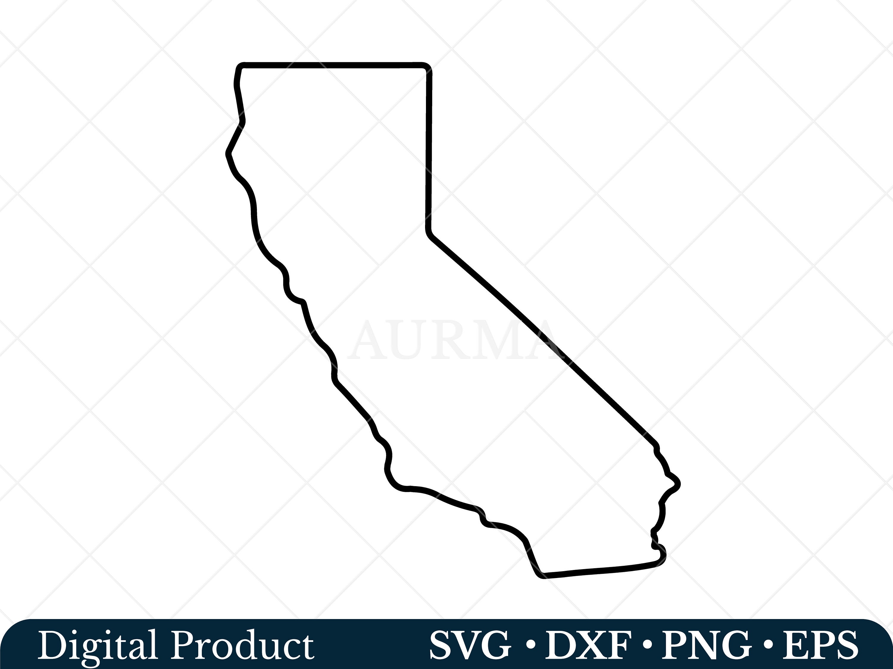 California State Svg, California Png, Patriotic Svg, Cut File, US State ...