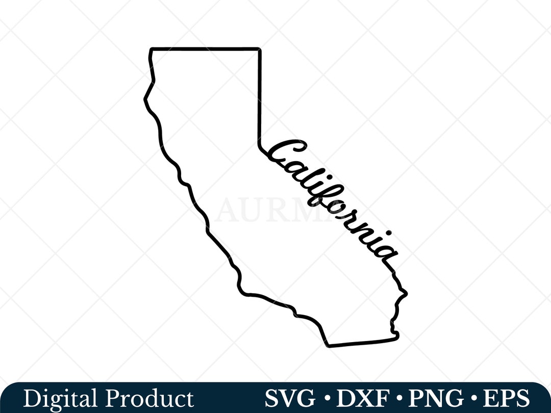 California State Svg, California Png, Patriotic Svg, Cut File, US State ...