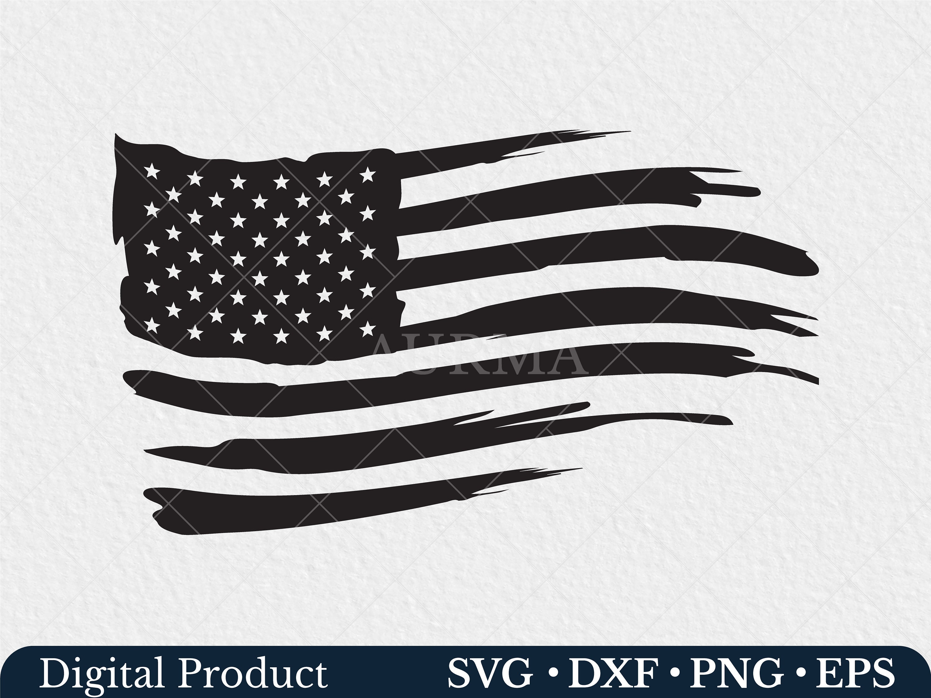 Distressed Us Flag Svg, American Flag Svg, Grunge Us Flag, Fourth of ...