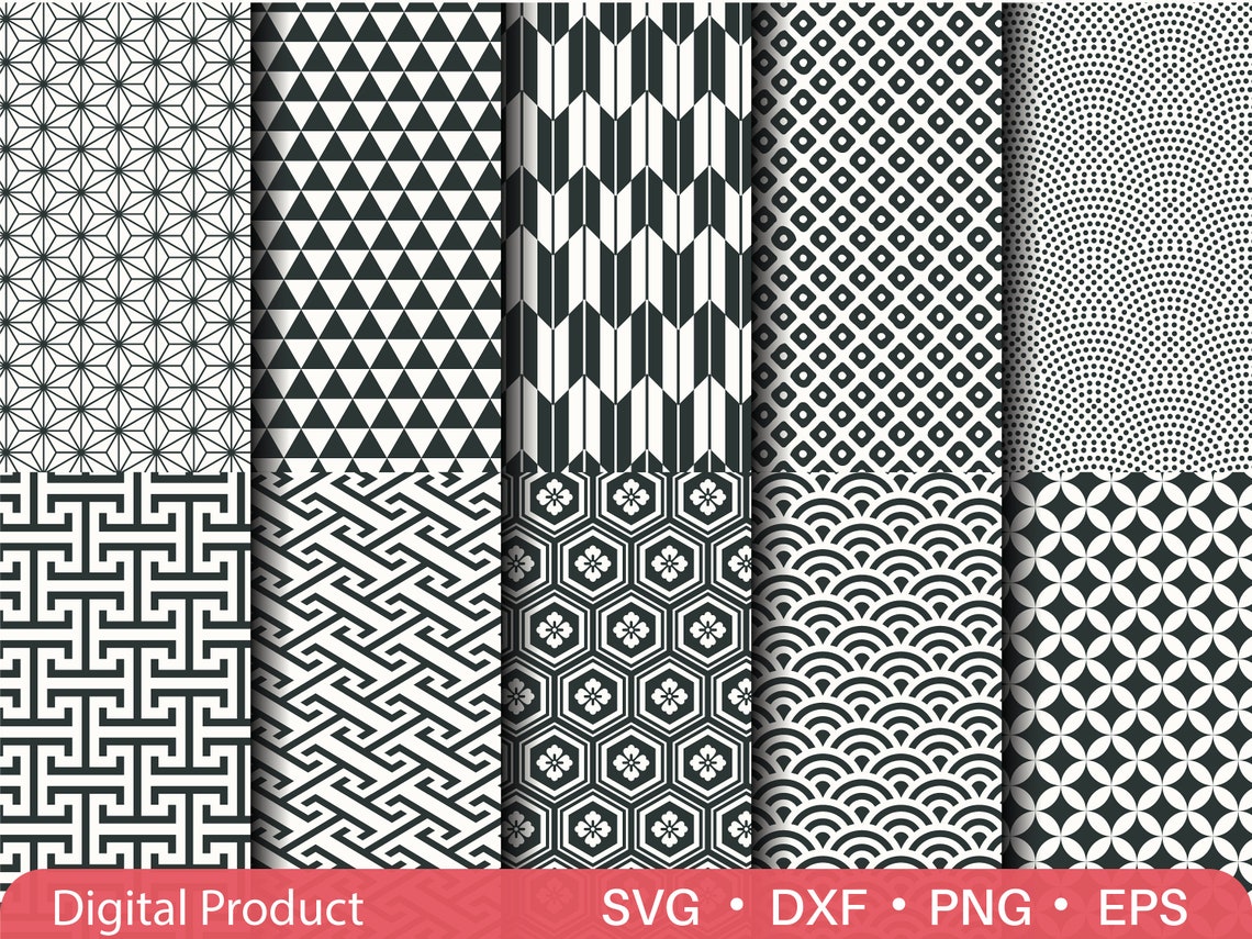 Japanisches Muster svg, Japanisches svg, Geometrisches Muster svg ...