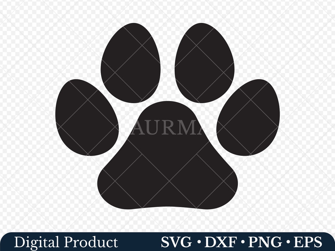 Paw Print Svg, Pet Svg, Dog Paw Svg, Paw Print Silhouette, Dog Svg, Svg ...