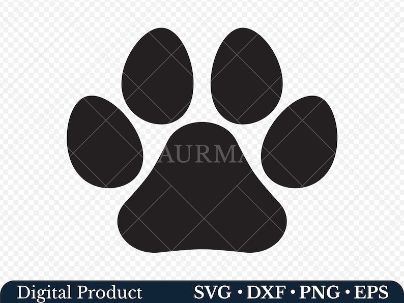 Paw Print Svg, Pet Svg, Dog Paw Svg, Paw Print Silhouette, Dog Svg, Svg ...