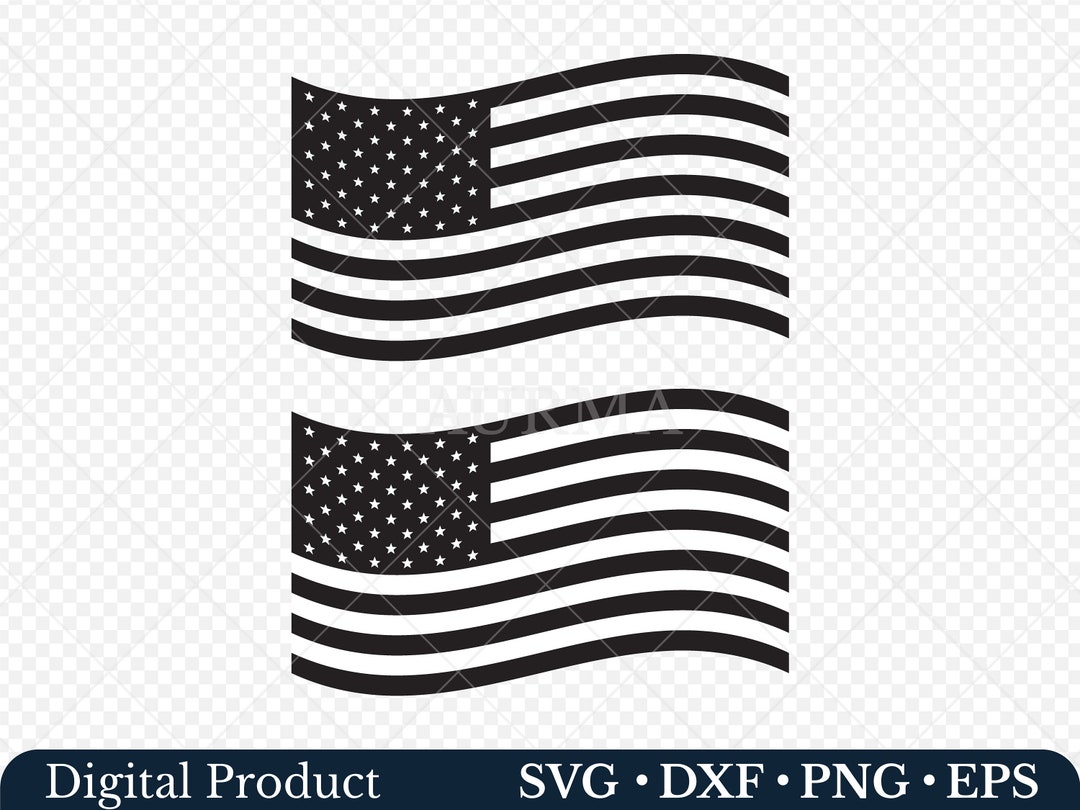 Waving Us Flag Svg, American Flag Svg, USA Flag Svg, Fourth of July Svg ...