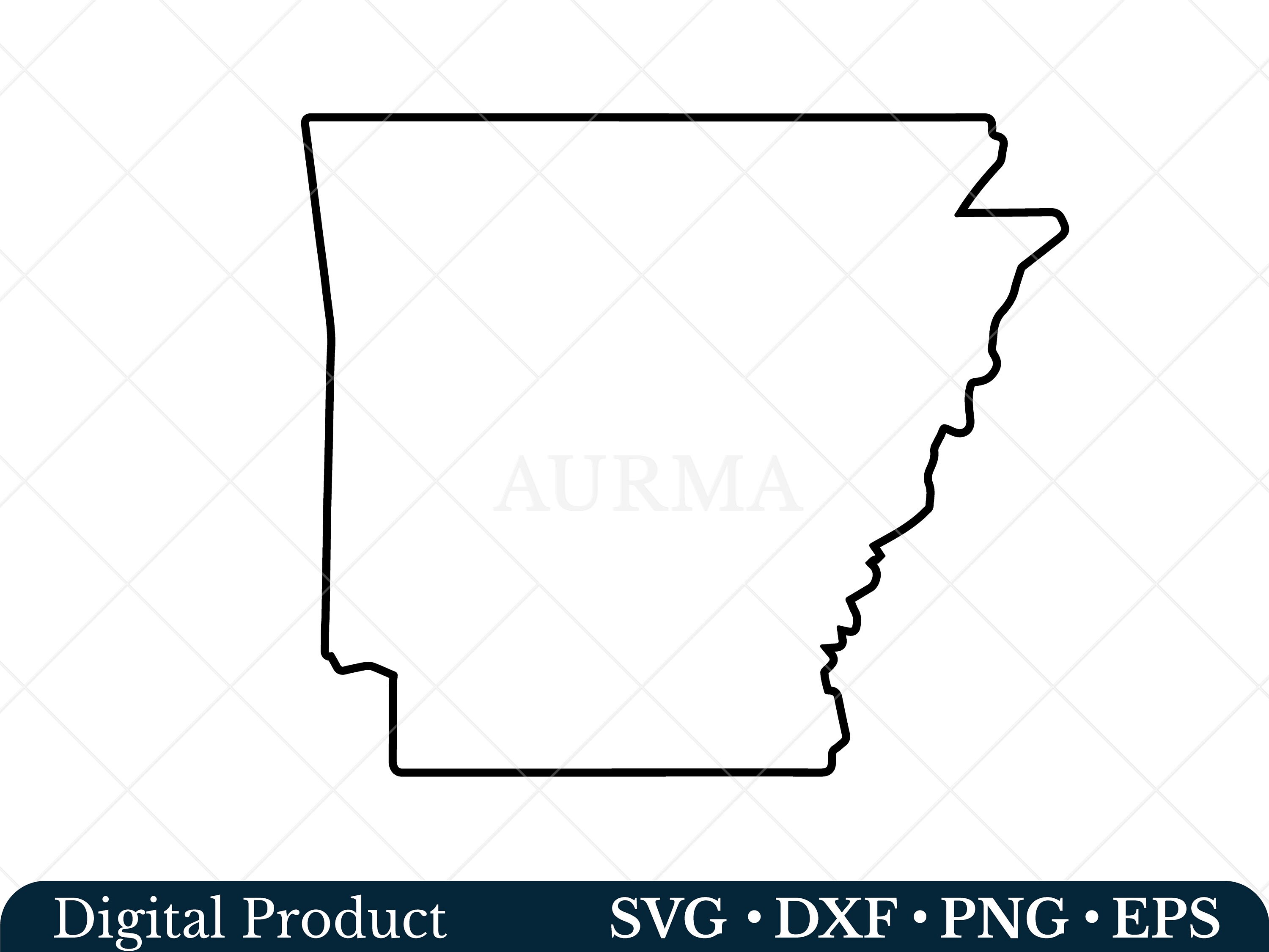 Arkansas State Svg, Arkansas Png, Patriotic Svg, Cut File, US State Map ...