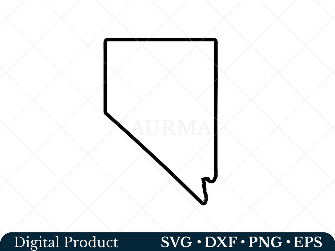 Nevada State Svg, Nevada Png, Patriotic Svg, Cut File, US State Map ...
