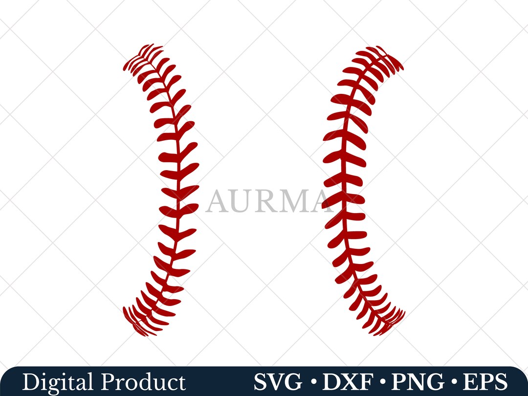 Baseball Stitches SVG, Softball Laces Svg, Sports SVG, Baseball Cricut ...