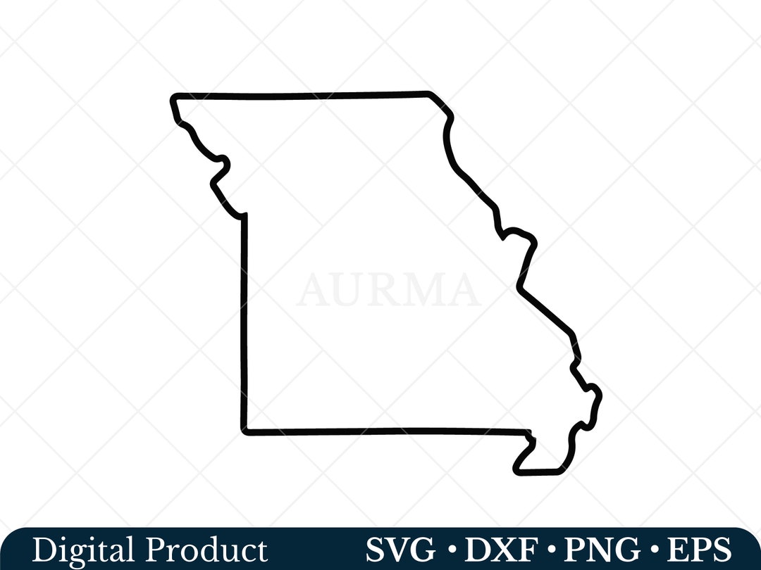 Missouri State Svg, Missouri Png, Patriotic Svg, Cut File, US State Map ...
