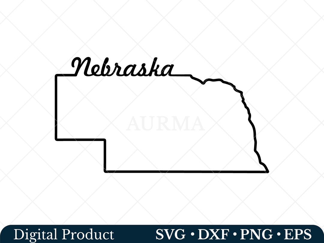 Nebraska State Svg, Nebraska Png, Patriotic Svg, Cut File, US State Map ...