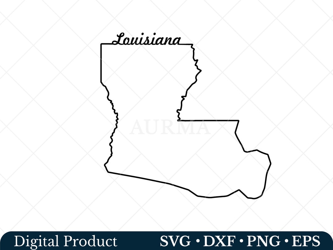 Louisiana State Svg, Louisiana Png, Patriotic Svg, Cut File, US State ...