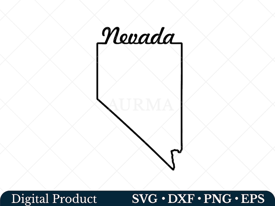 Nevada State Svg, Nevada Png, Patriotic Svg, Cut File, US State Map ...