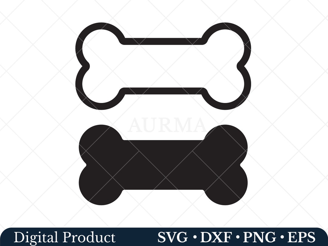Dog Bone Svg, Pet Food Svg, Pet Medallion Svg, Outline Bone Svg ...