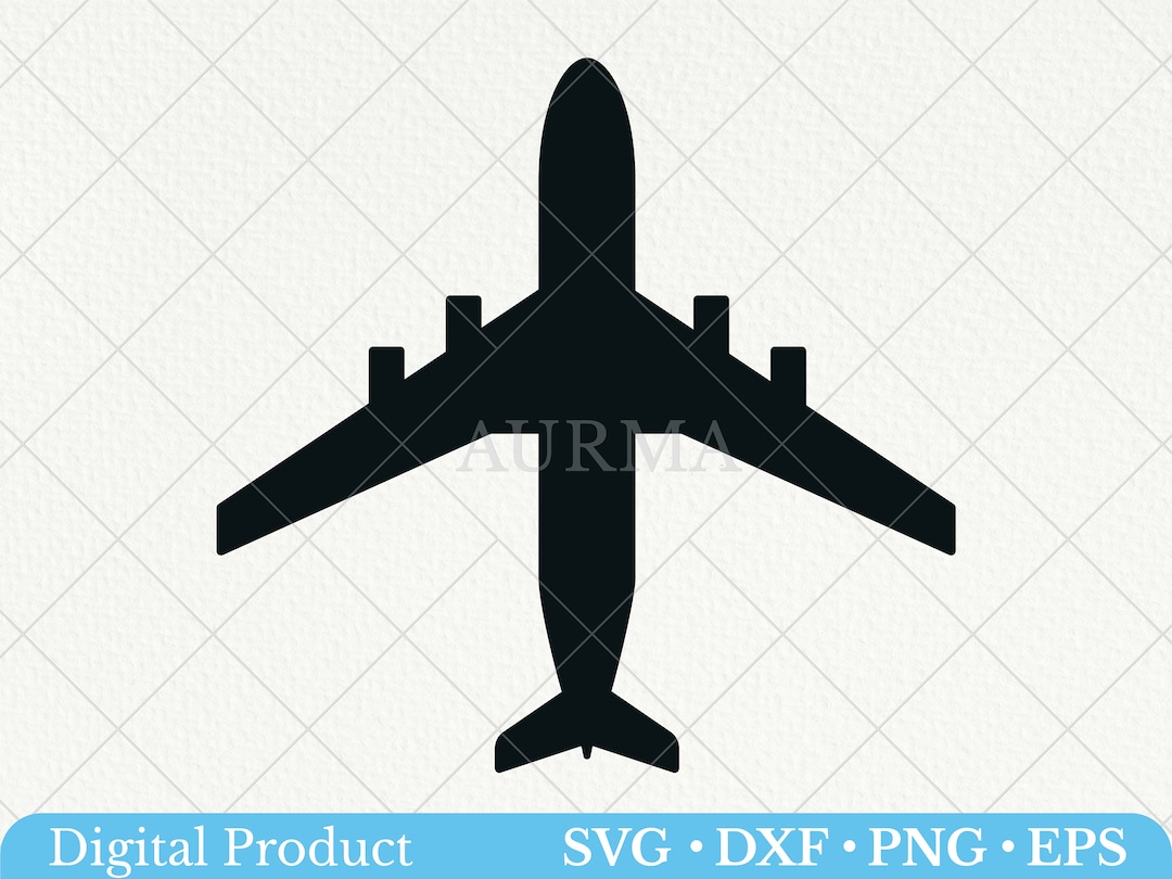 Airplane Svg, Airplane Clipart, Airplane Silhouette, Plane Silhouette ...