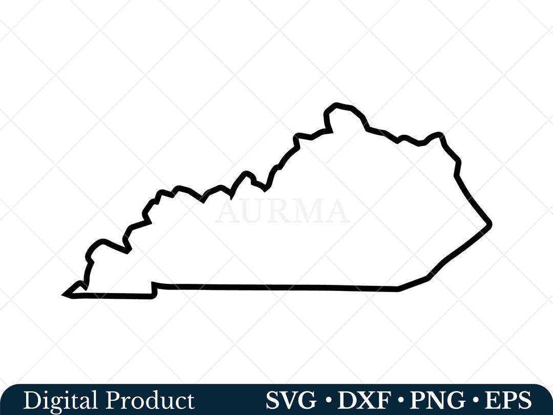Kentucky State Svg, Kentucky Png, Patriotic Svg, Cut File, US State Map ...