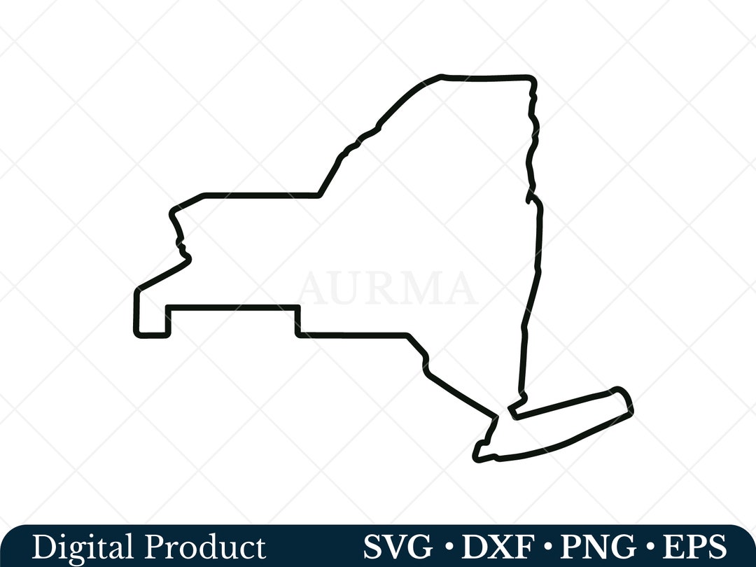 New York State Svg, New York Png, Patriotic Svg, Cut File, US State Map ...