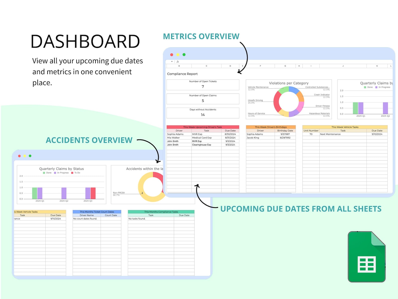 DOT Compliance Spreadsheet for Trucking Companies | Simplify Your ...