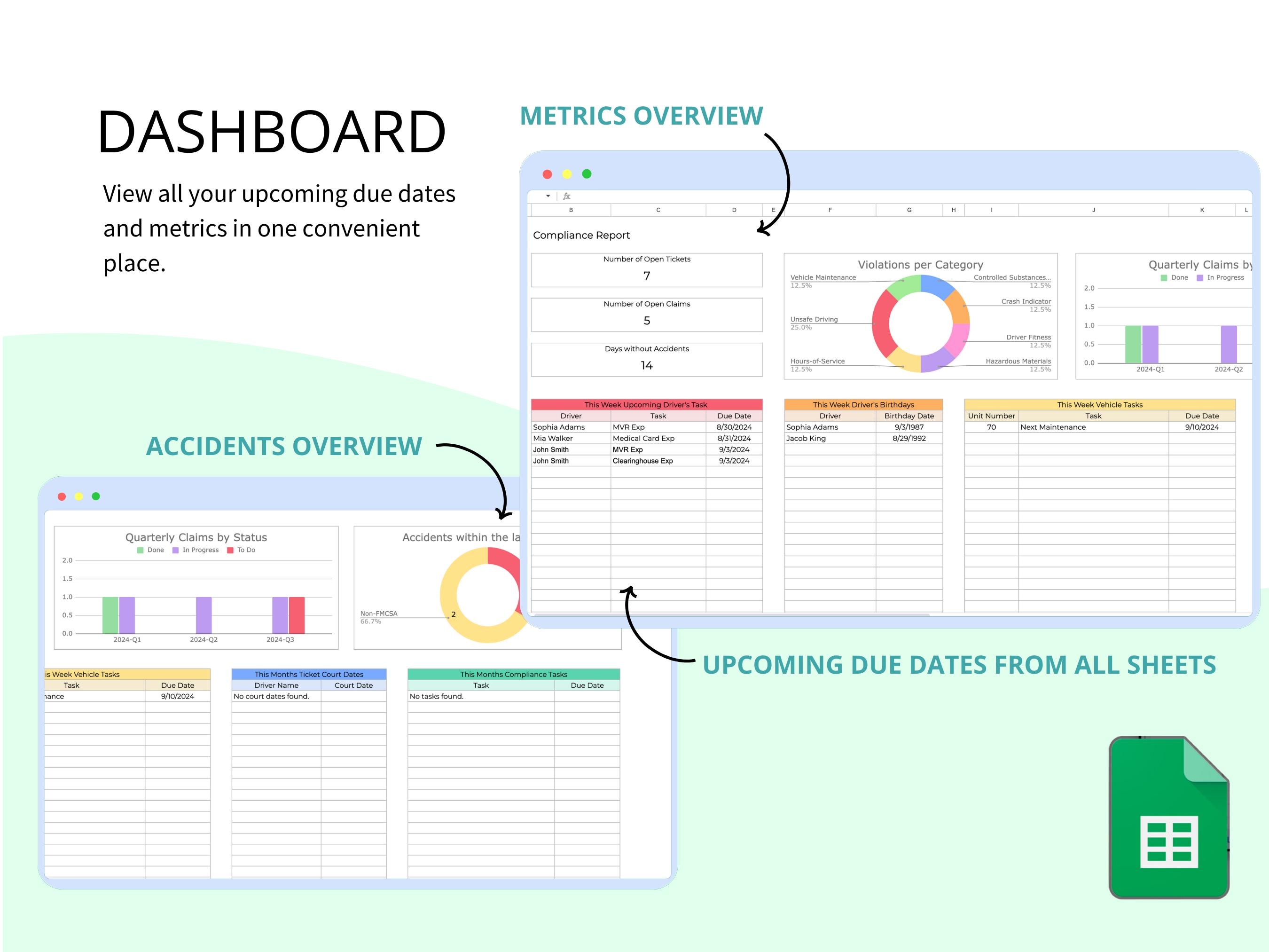 DOT Compliance Spreadsheet for Trucking Companies | Simplify Your ...