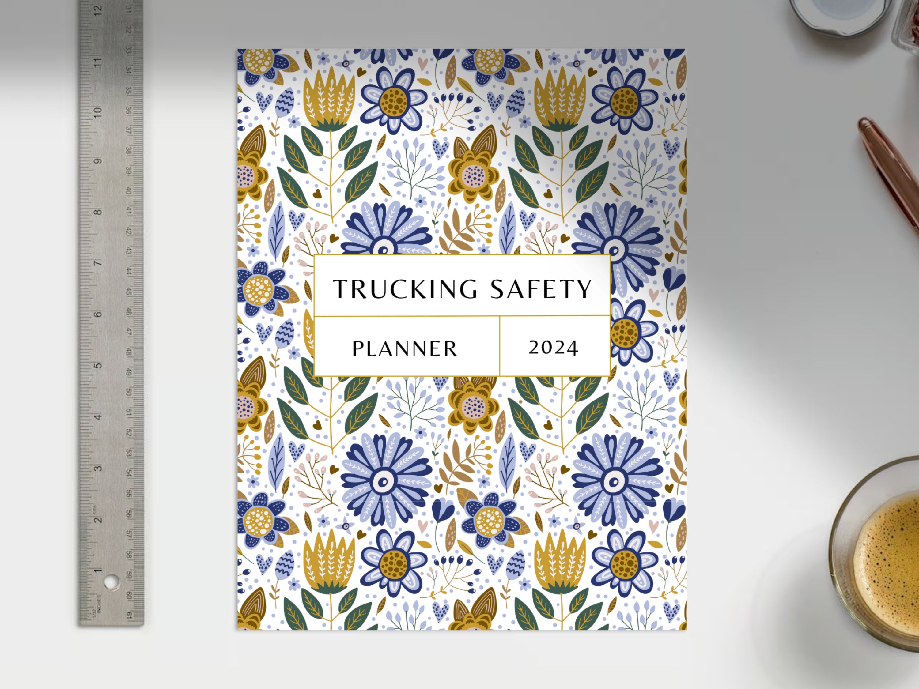 Trucking Safety Calendar Ultimate Trucking Planner Trucking Business ...