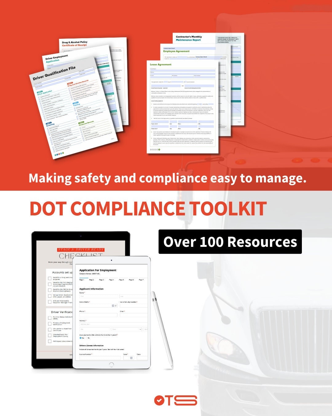 DOT Compliance Toolkit Compliance Spreadsheet Trucking Business ...