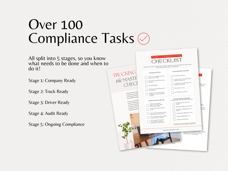 Trucking Compliance Master Checklist | FMCSA Compliant (digital ...