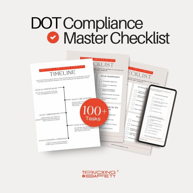 Trucking Compliance Master Checklist | FMCSA Compliant (digital ...
