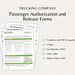 Passenger Authorization and Release Form Kit for a Trucking Company ...