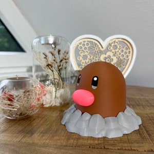 Pokémon Digda / Diglett as 3D Printed Collectible Figure - Etsy