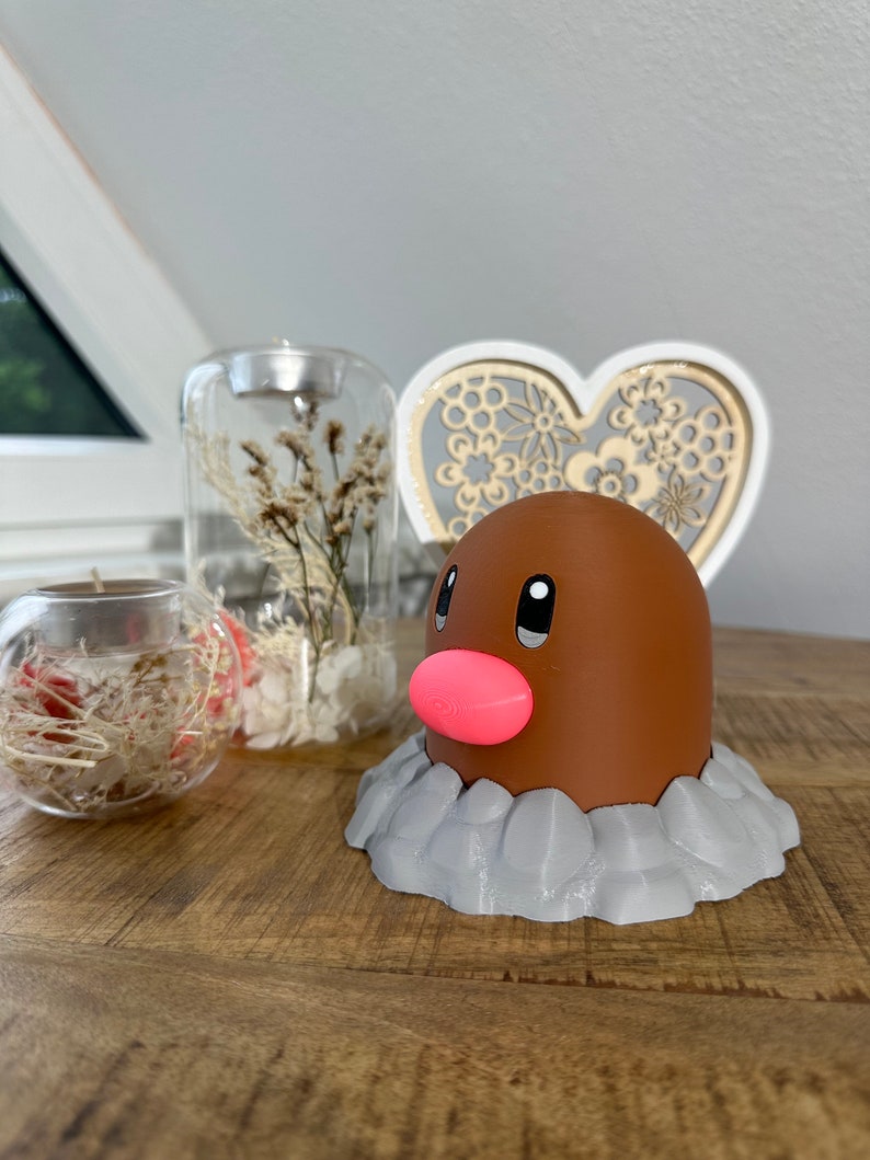 Pokémon Digda / Diglett as 3D Printed Collectible Figure - Etsy