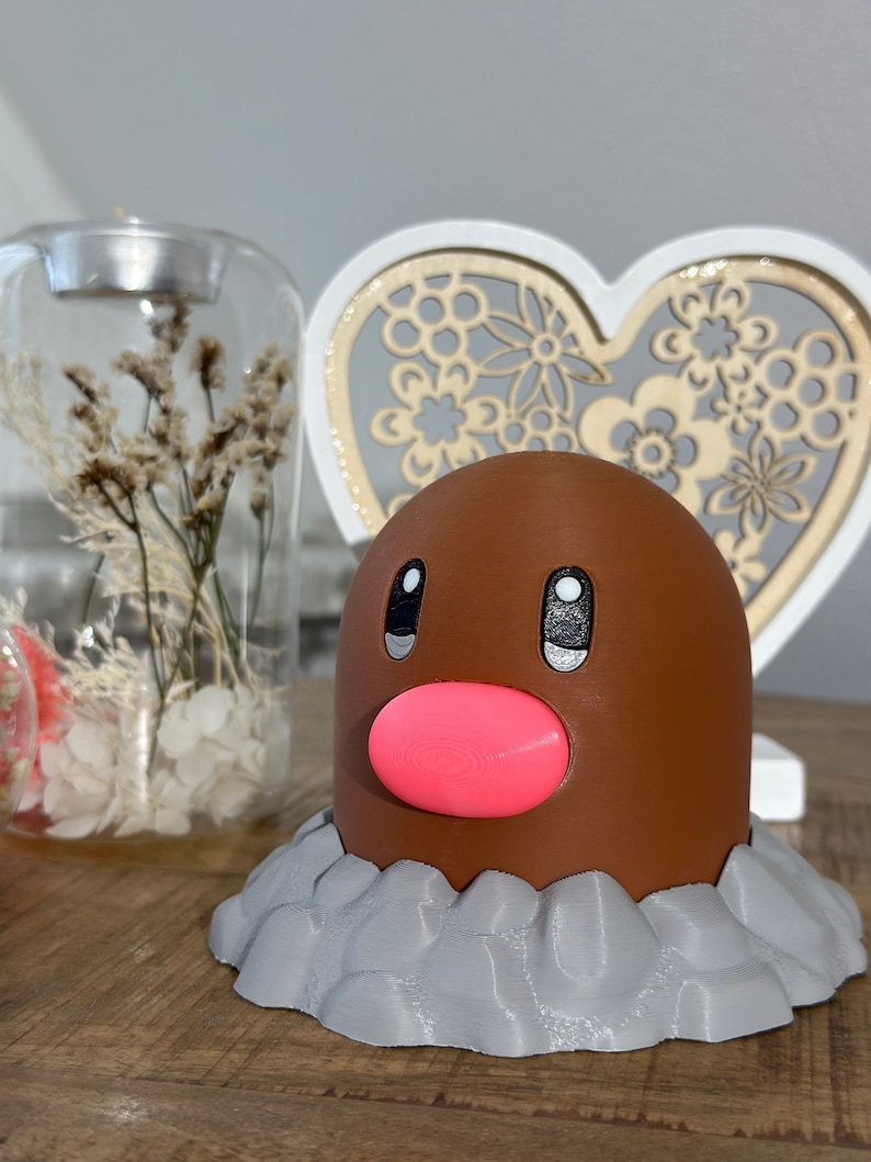 Pokémon Digda / Diglett as 3D Printed Collectible Figure - Etsy