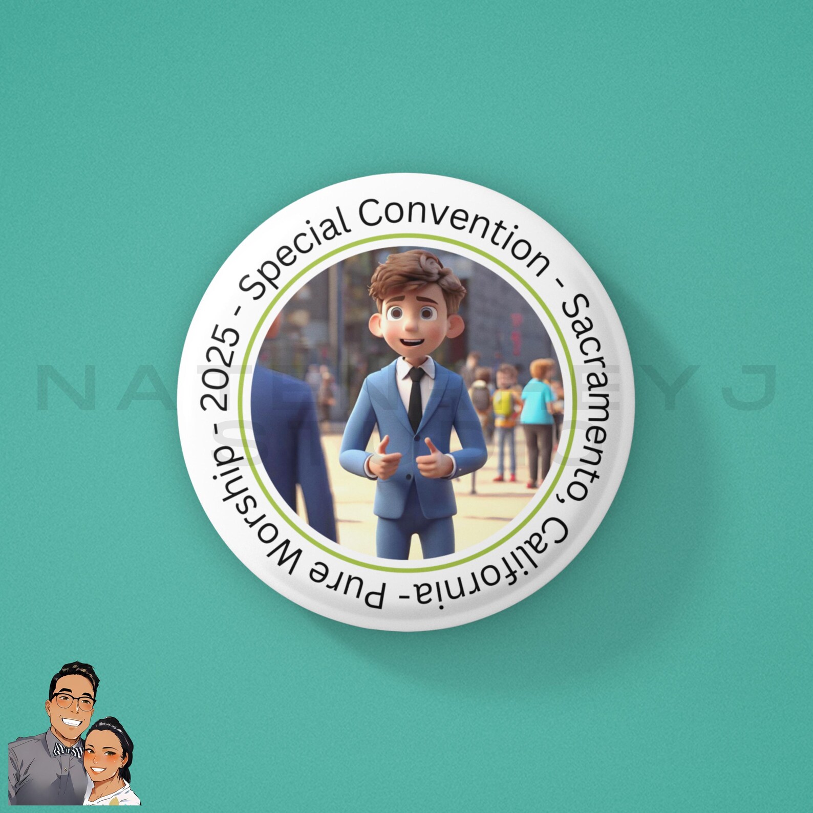 2025 Special Convention Pure Worship JW Children's Edition Custom Pins ...