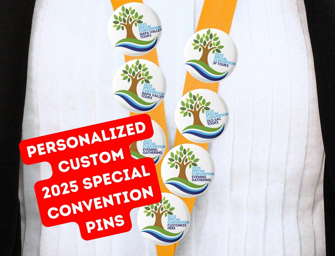 PERSONALIZE CUSTOM PINS 2025 Special Convention Testigos De Jehova ...