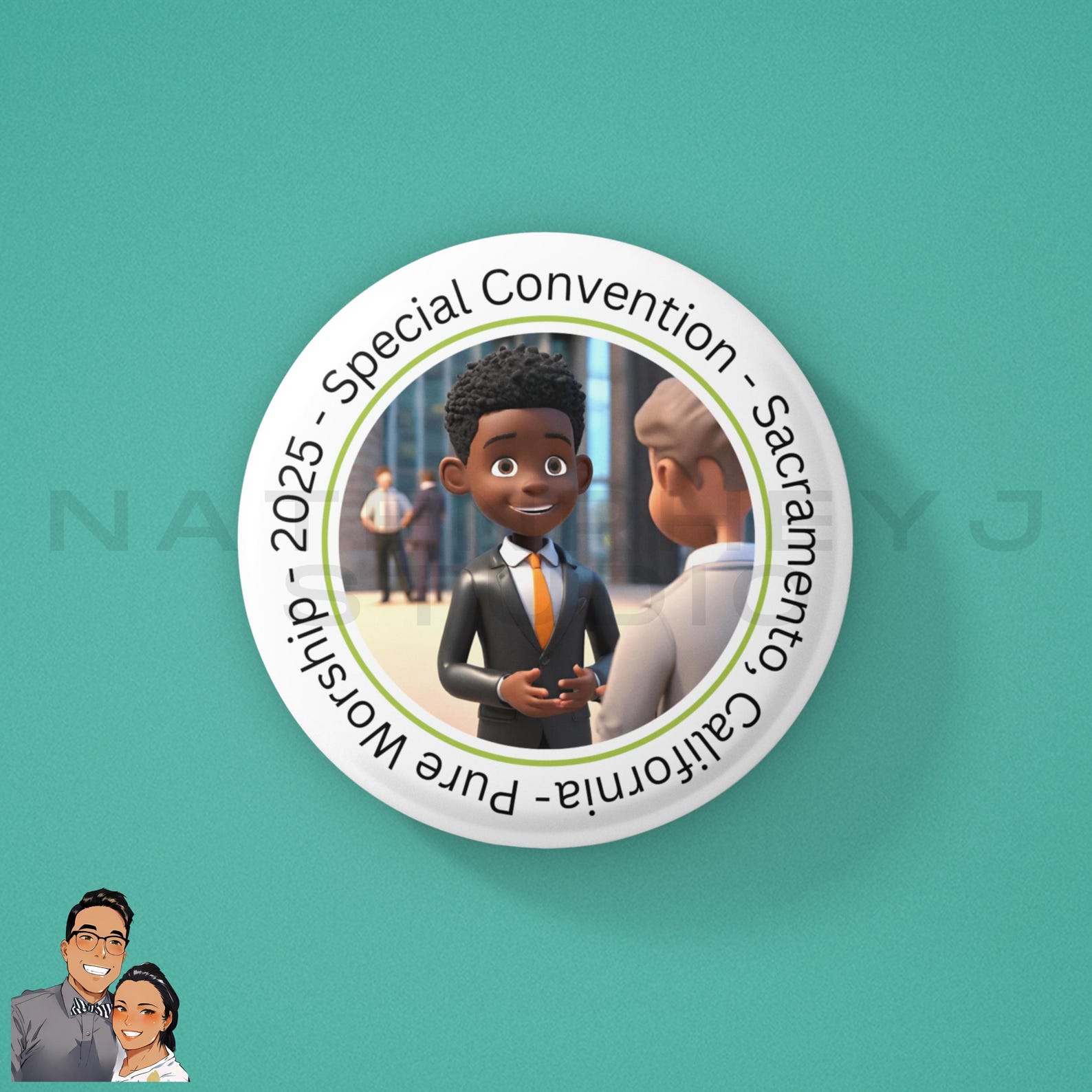 2025 Special Convention Pure Worship JW Children's Edition Custom Pins ...