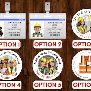 LDC Personalized Customizable Die Cut Stickers for Maintenance Training ...