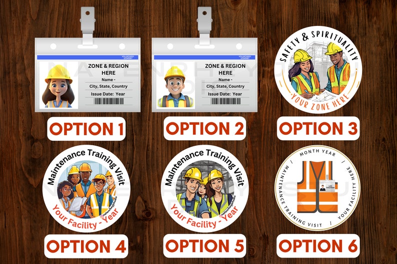 LDC Personalized Customizable Die Cut Stickers for Maintenance Training ...