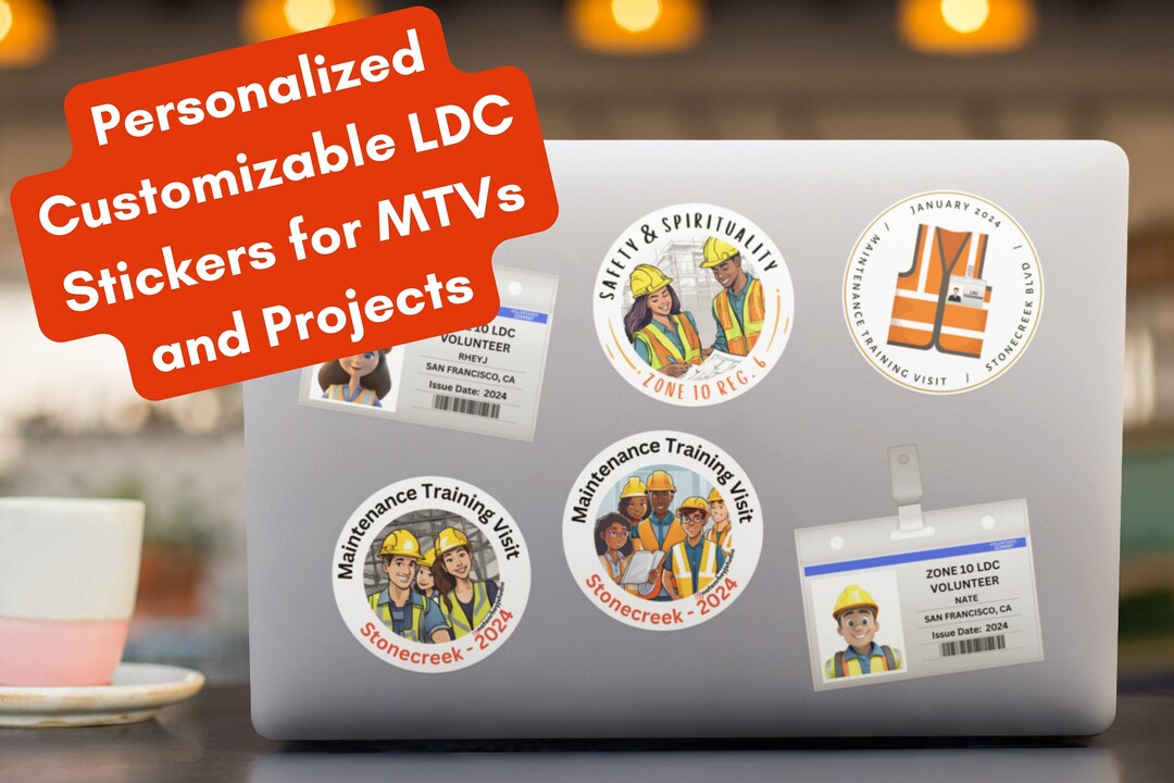 LDC Personalized Customizable Die Cut Stickers for Maintenance Training ...