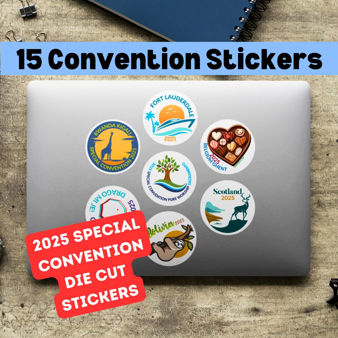 Special Convention Die Cut Stickers 2025 Pure Worship, Good News, Pins ...