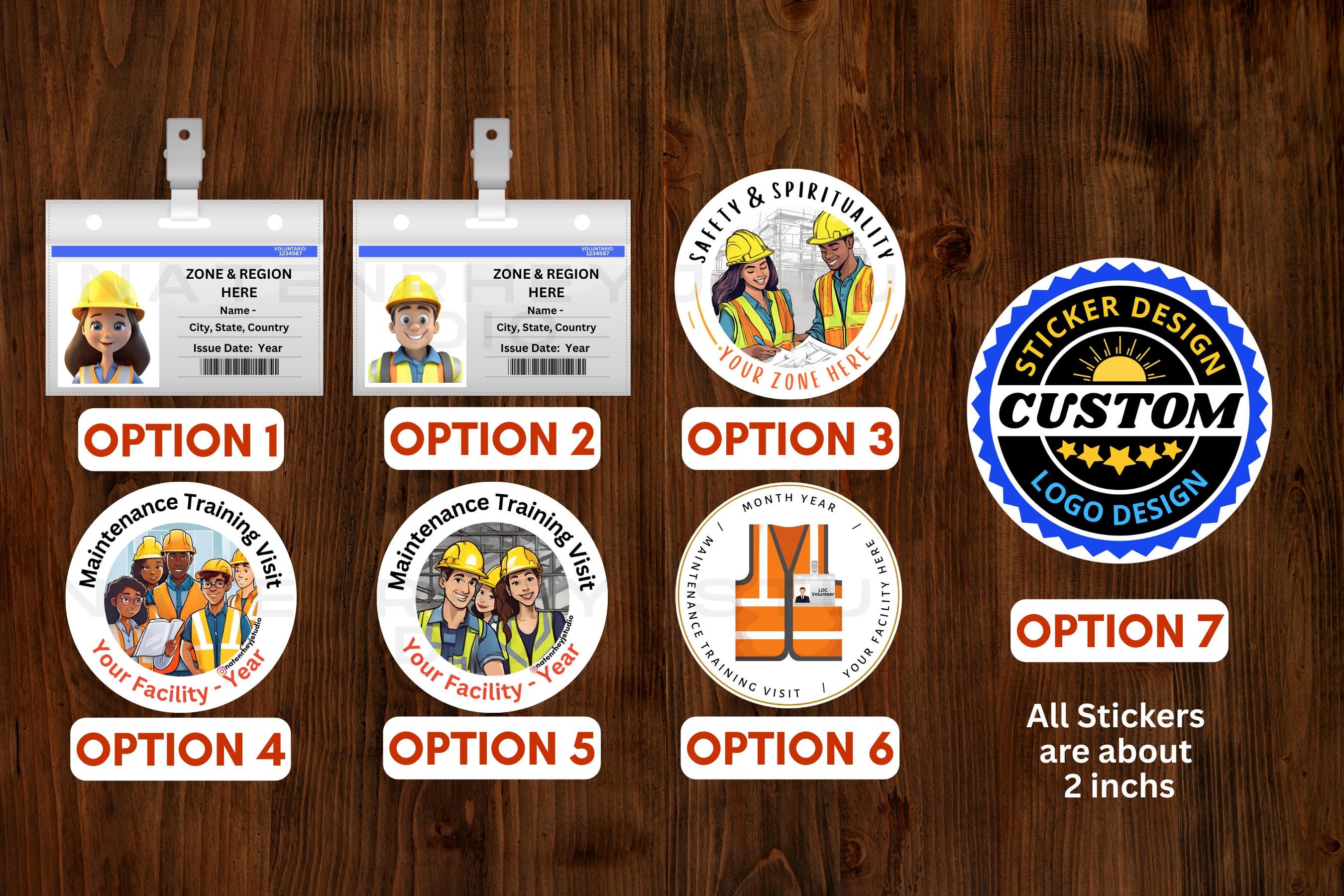 LDC Personalized Customizable Die Cut Stickers for Maintenance Training ...