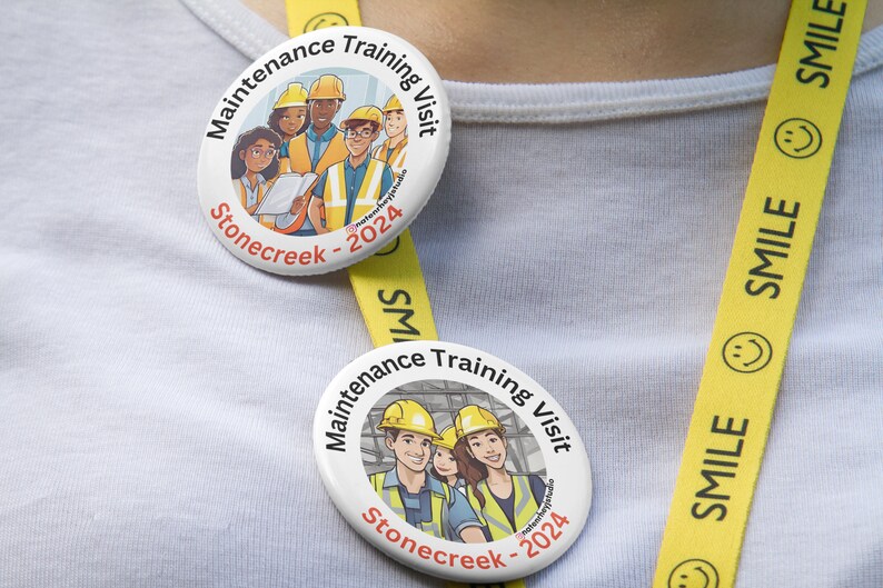 LDC Pin Buttons for Maintenance Training Visits and Construction ...