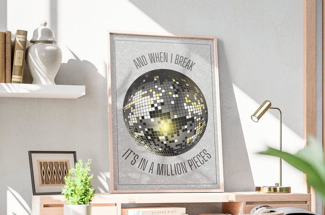 Mirrorball Poster Printable Wall Art Digital Download Print at Home ...