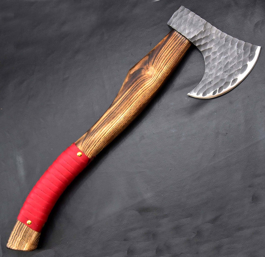 Custom 1095 High Carbon Steel Axe Knife Hatchet Hunting Knife Tomahawk ...