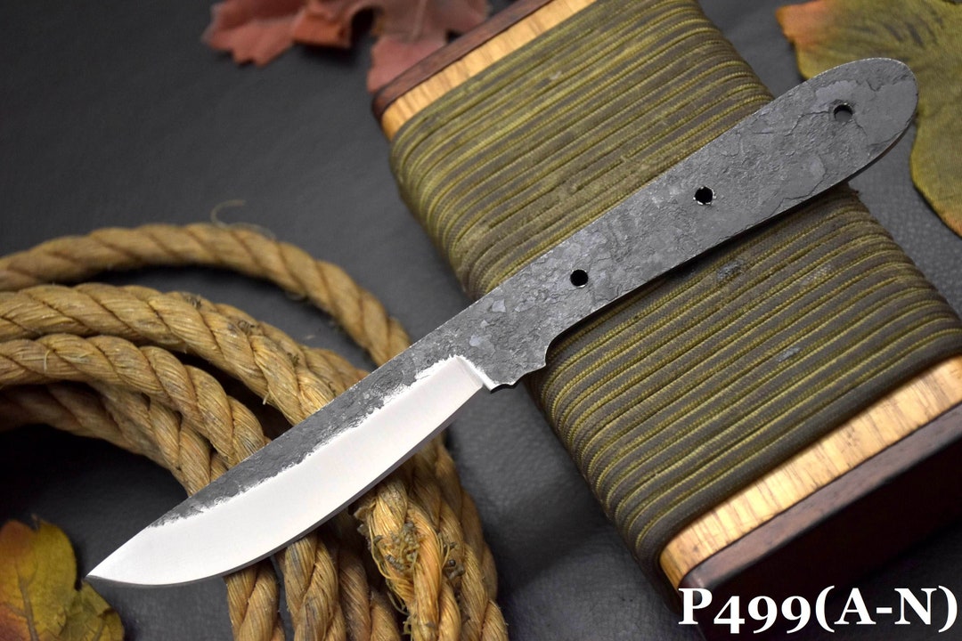 Custom Hammered Spring Steel 5160 Blank Blade Steak Knife Handmade,no ...