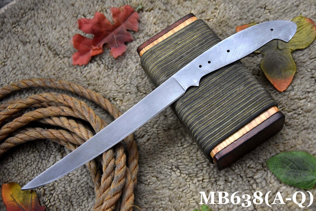 Custom Spring Steel 5160 Blank Blade Fillet Hunting Knife Handmade,no ...