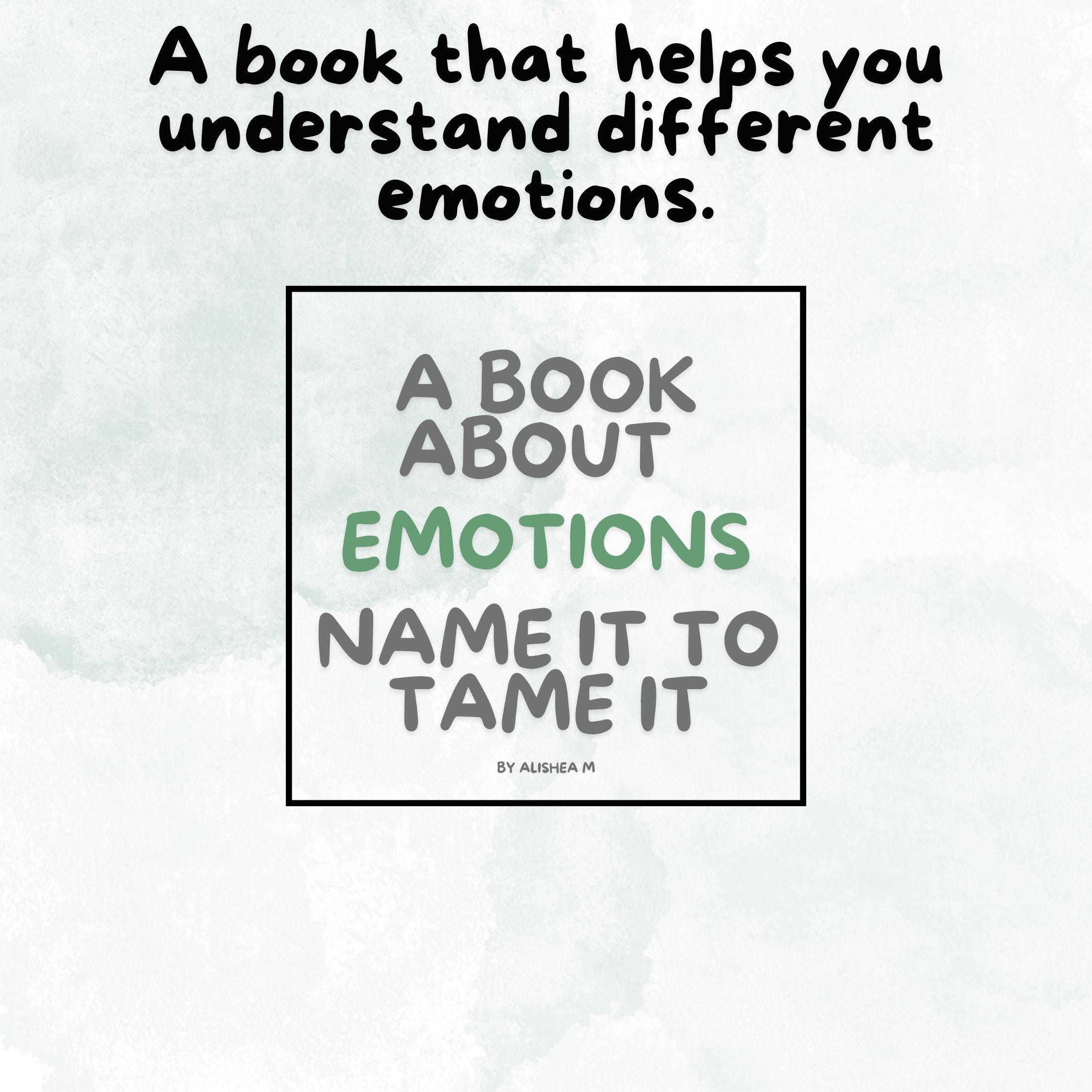 Printable Book About Emotions - Etsy