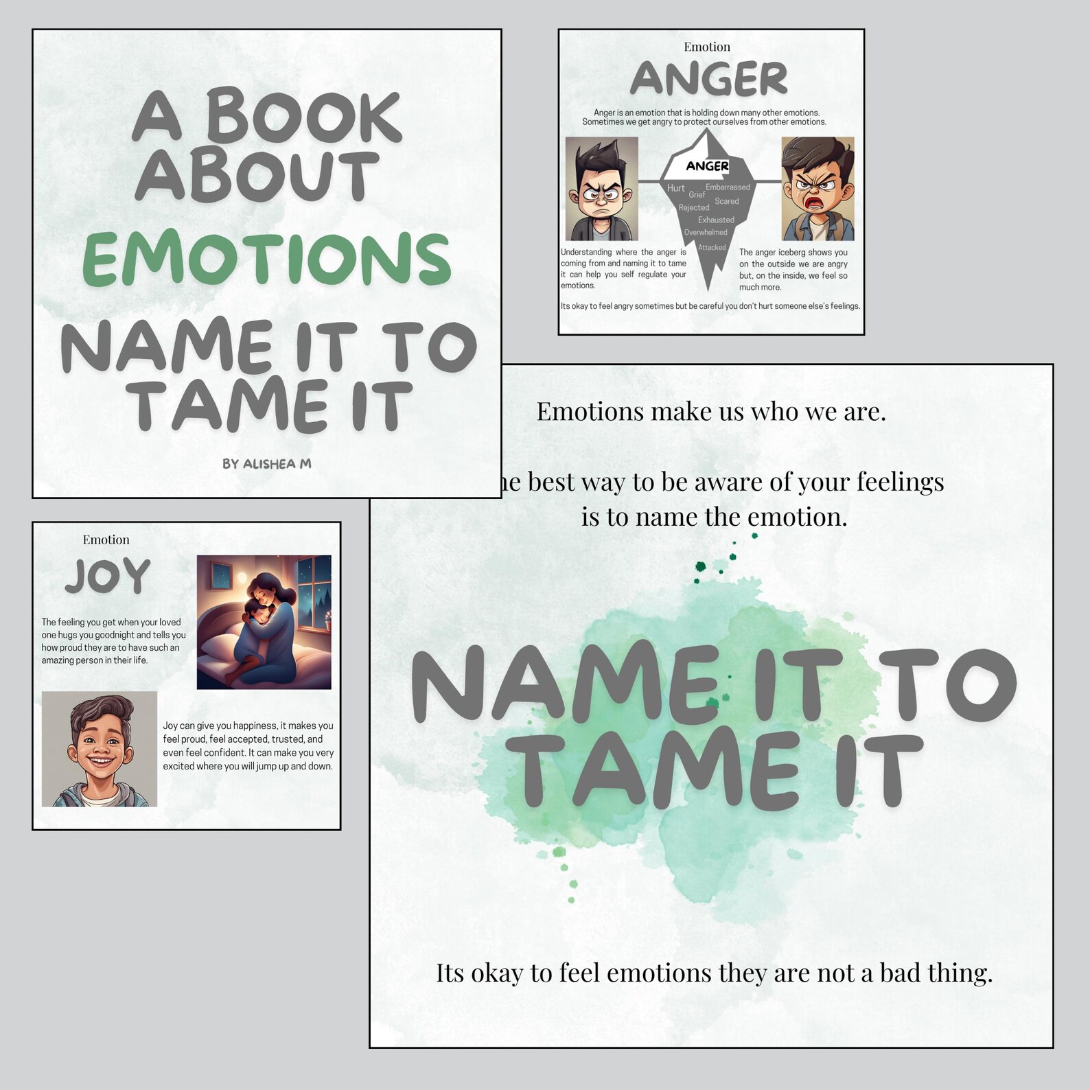 Printable Book About Emotions - Etsy
