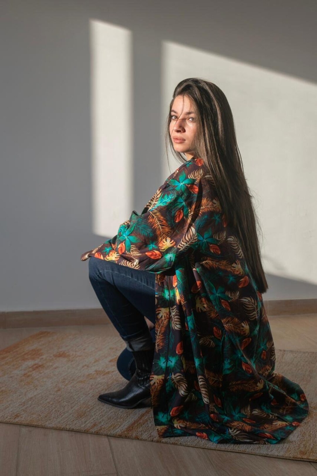 Autumn Leaves Kimono - Etsy UK